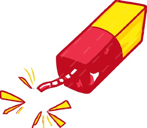 Premium Vector Dynamic Illuminations Red Rocket Firework Lighting Up