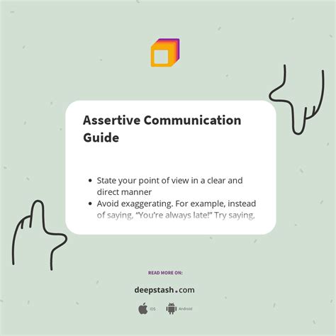 Assertive Communication Guide Deepstash
