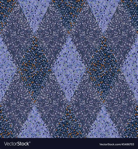 Dash Lines Mosaic Seamless Pattern Creative Vector Image