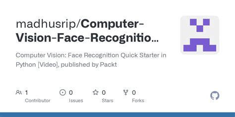 Github Madhusripcomputer Vision Face Recognition Quick Starter In Python Computer Vision