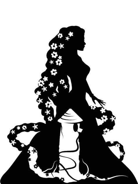 Rapunzel Stencil