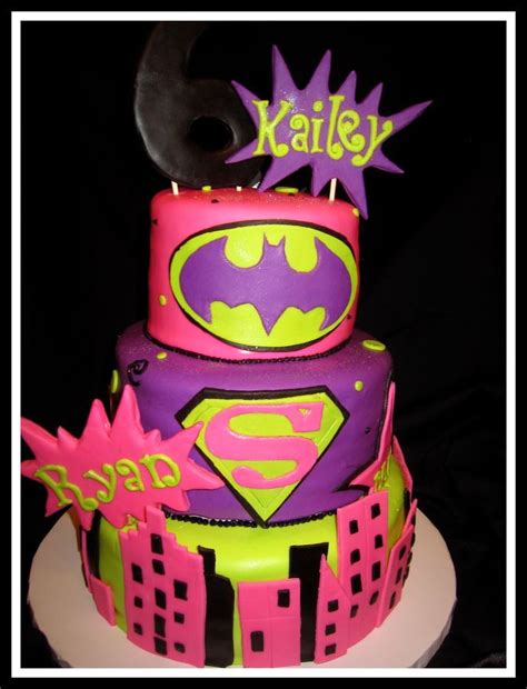 Girl Power Cake Superhero Girls Birthday Superhero Cake Spiderman