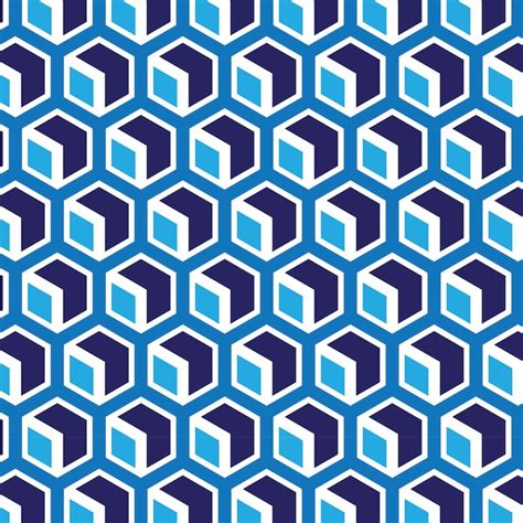 Premium Vector Geometric Hexagon Seamless Pattern Vector Background