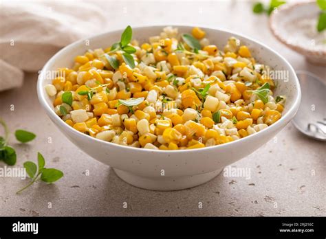 Sauteed Yellow And White Corn With Herbs Healthy Side Dish Or Salad
