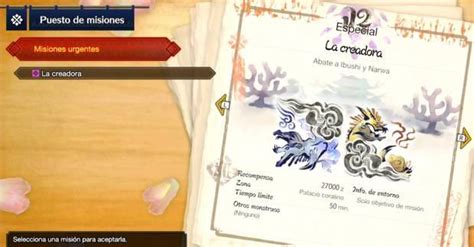 Narwa la creadora en Monster Hunter Rise cómo cazarlo y recompensas