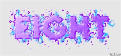 Eight Efeito De Texto E Desenho De Logotipo Palavra