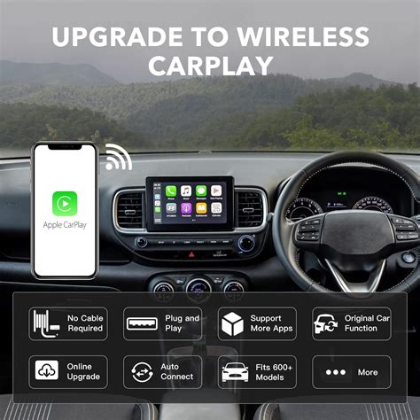 Carabc Wireless Carplay Dongle Easy Setup Convert Wired Carplay To Wireless Carplay Support