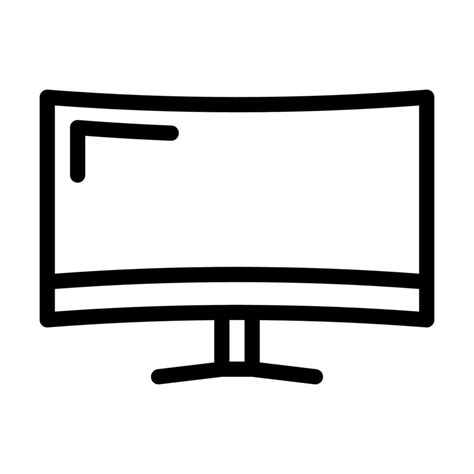 monitor computer display line icon vector illustration 17546651 vector