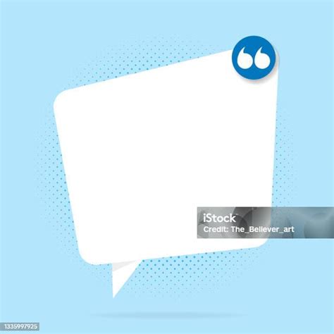 샘플 텍스트가 있는 배너 스피치 버블 포스터 및 스티커 개념 배너 포스터에 대한 밝은 파란색 배경에 흰색 거품 메시지 벡터