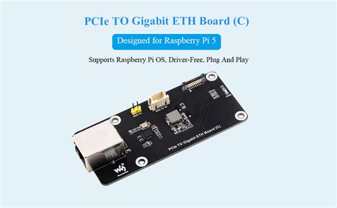 Pcie To Gigabit Eth Board For Raspberry Pi 5 Supports
