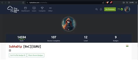 Subhadip Sardar On Linkedin Tryhackme Tryhackme Cybersecurity