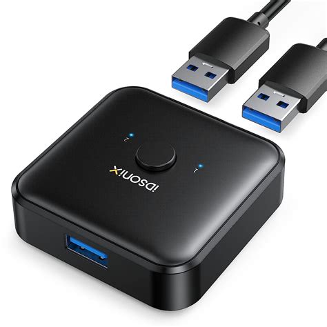 Idsonix Usb 3 0 Switch Selector Usb Switcher 2 In 1 Out Bi Directional
