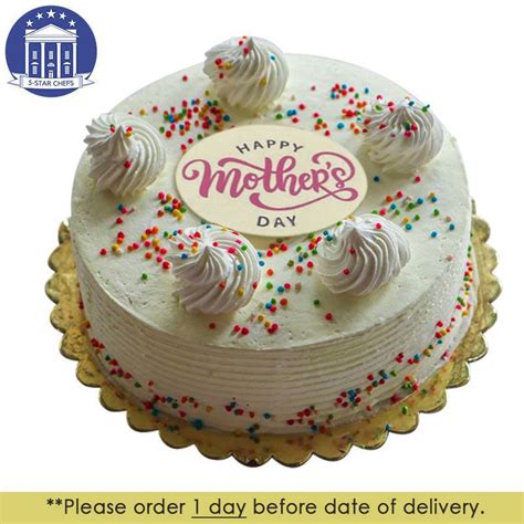 Eggless Vanilla Cake 1 Kg By 5 Star Chefs Send Mothers Day Ts