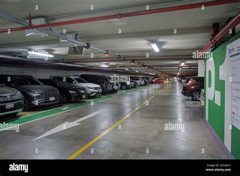 Lima Peru April 25 2024 View Of Underground Car Park Showing