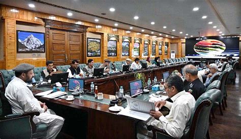 Chief Minister Gilgit Baltistan Haji Gulbar Khan Presiding Over The