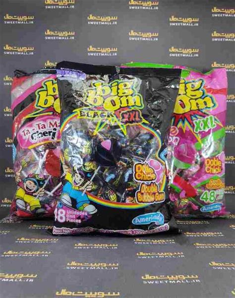 قیمت و خرید آبنبات چوبی بیگ بوم 48 عددی Big Boom میوه ای