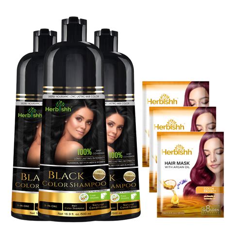 Shop 3 Pcs Herbishh Color Shampoo Transform Your Hair Look