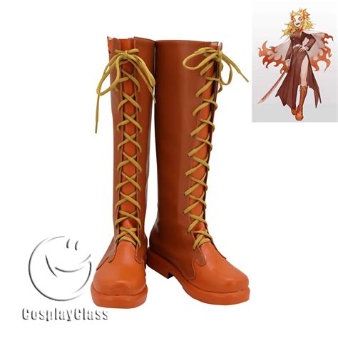 Demon Slayer Rengoku Kyoujurou Female Cosplay Boots Cosplayclass