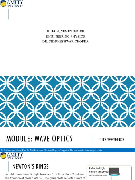 newton s rings pdf electrodynamics materials science
