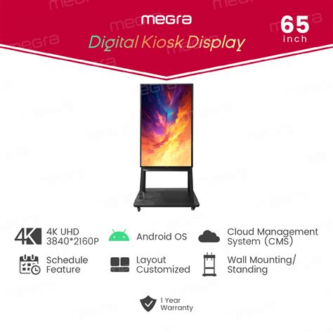 Megra Digital Kiosk Display Digital Signage Advertisement Led Standing