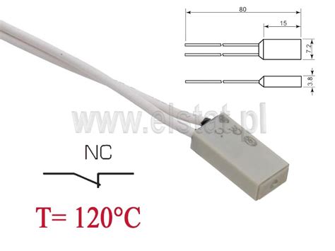 Termostat 120°C; bimetaliczny; 6A/250V; NC :: Elstat automatyka