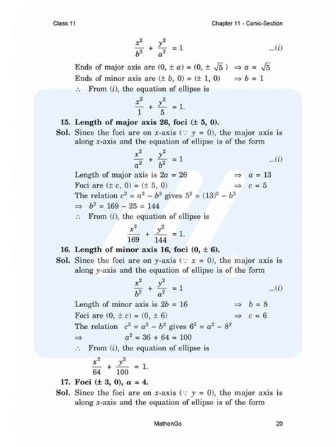 Ncert Solutions For Class 11 Maths Chapter 11 Exercise 11 3 Mathongo