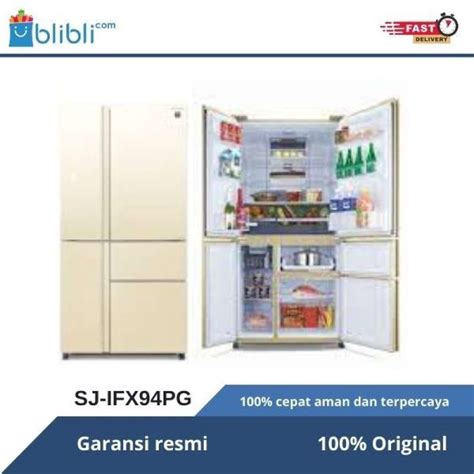 Promo Sharp Sj Ifx94pg Cg Kulkas Multi Door 5 Pintu J Tech Inverter Diskon 4 Di Seller Toko