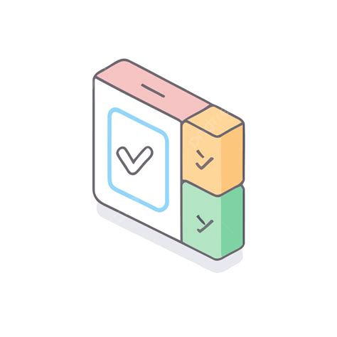 Colorful Icon Of A Check Box Vector A Lineal Icon Depicting Safety