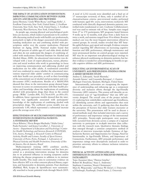 Pdf Effectiveness Of Multicomponent Exercise Interventions In Dementia Patients A Systematic