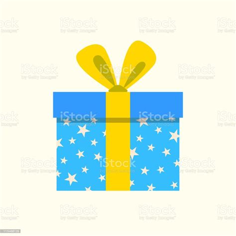 리본과 활 선물 상자 아이콘입니다 크리스마스 또는 생일 축하를위한 선물 패키지 놀라움 파티 인사말 카드를위한 디자인 요소 벡터 그림입니다 가방에 대한 스톡 벡터 아트 및