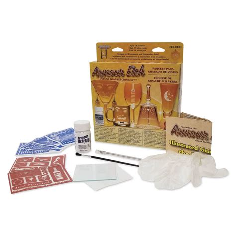 Armour Etch Deluxe Glass Etching Kit Blick Art Materials