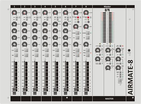 D R Airmate 8 Usb Broadcast Mixer