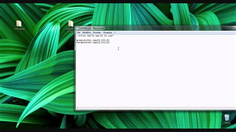 Lua Scripting 1 Ita Hello World Youtube