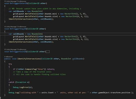 Iterate Through Positions And Calculate Collided Objects Unity Engine Unity Discussions