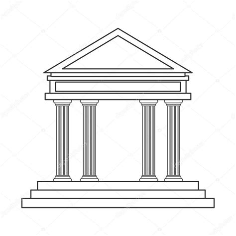 Ancient Greek Building Icon — Stock Vector © Jemastock 118302132