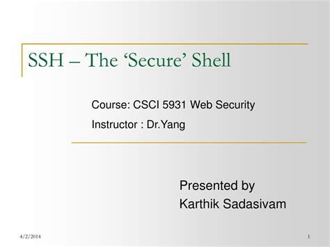 ppt ssh the ‘secure shell powerpoint presentation free download