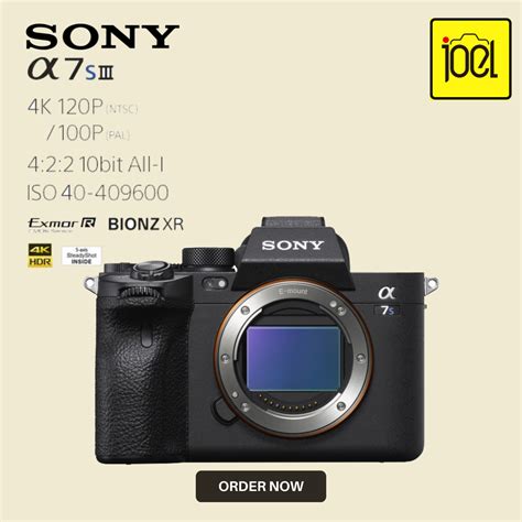Sony A7S III A7SIII -BNOB – Joel Camera