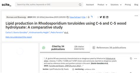 Lipid Production In Rhodosporidium Toruloides Using C 6 And C 5 Wood