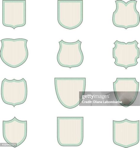 Blank Striped Shield Shapes High Res Vector Graphic Getty Images