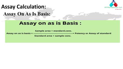 API Intermediates Assay Potency Purity PPTX