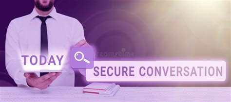 Conceptual Caption Secure Conversation Business Idea Secured Encrypted