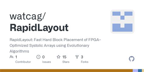 Github Watcag Rapidlayout Rapidlayout Fast Hard Block Placement Of