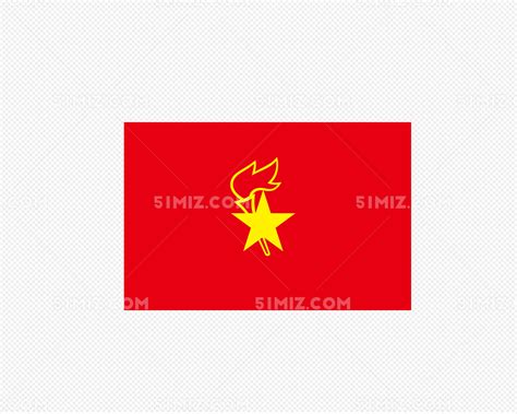 少先队队旗简笔画图片 简单 少先队员 大山谷图库