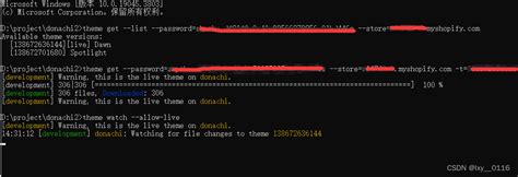 shopify二次开发监听报错 theme get password csdn博客