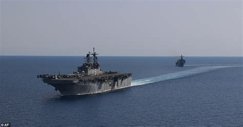Moment Iranian Drones And Speedboats Swarm Two Us Warships With 4000