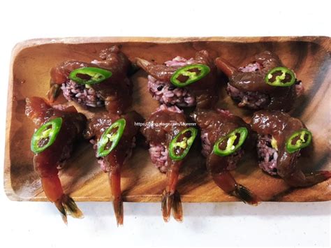 간장 새우 초밥