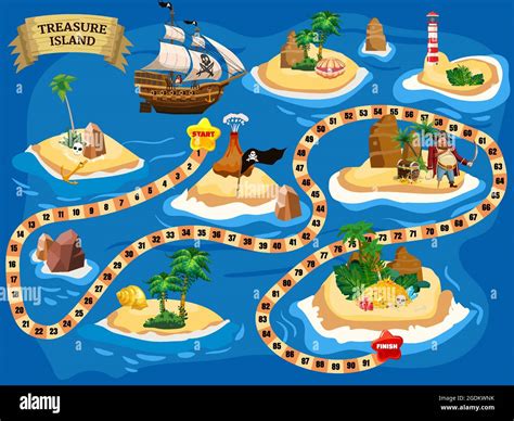Treasure Island Map Clipart
