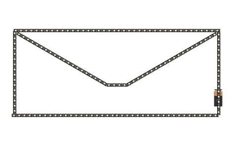 Circuit Design Light Up Envelope Tinkercad