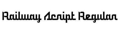 5Railway Script Regular Font FFonts Net