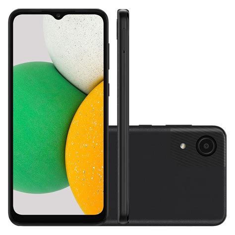 Smartphone Samsung Galaxy A03 Core Preto KaBuM